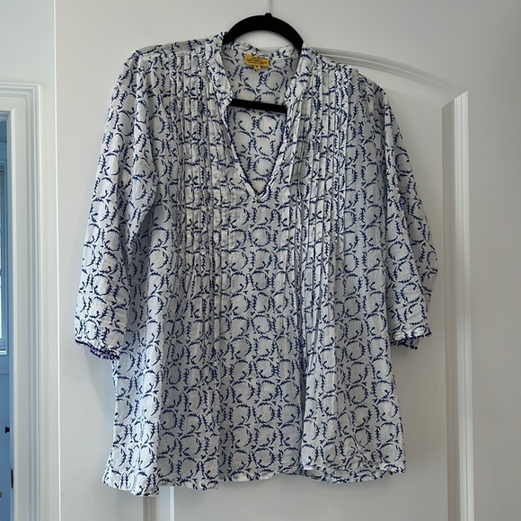 Roberta Roller Rabbit | Tops | Roller Roberta Rabbit Beaded Shirt ...